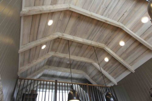 ceiling-pickled-stain • Beam And Board